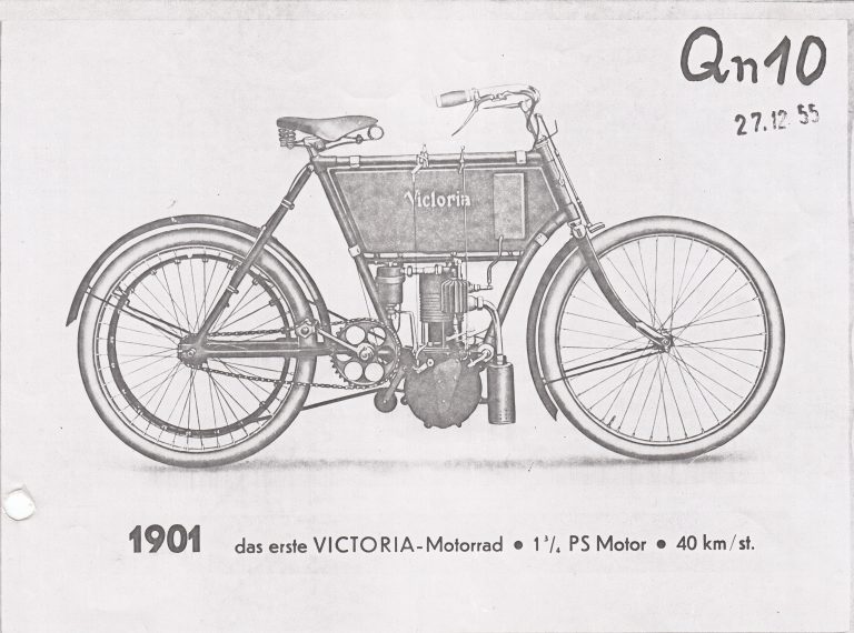 Victoria – Motorrad – 1901 Das Jahr, als man bei Victoria das erste ...