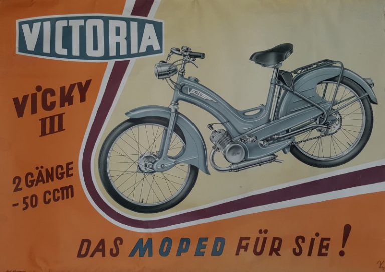 Moped – Victoria – Vicky III – endlich ein richtiges Moped im März 1954 ...