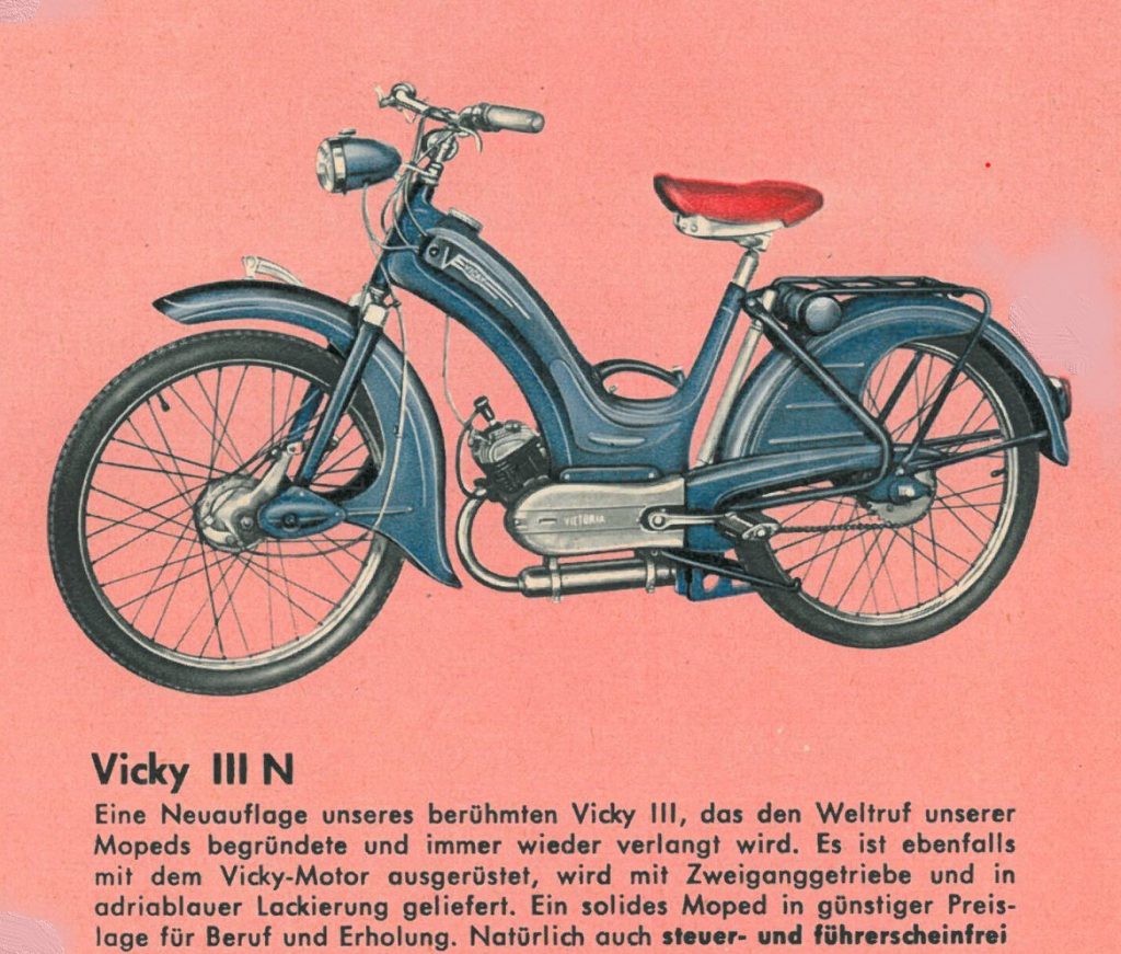 Moped – Victoria – Vicky III N, N – bedeutet – Neu – Victoria – Fahrrad ...