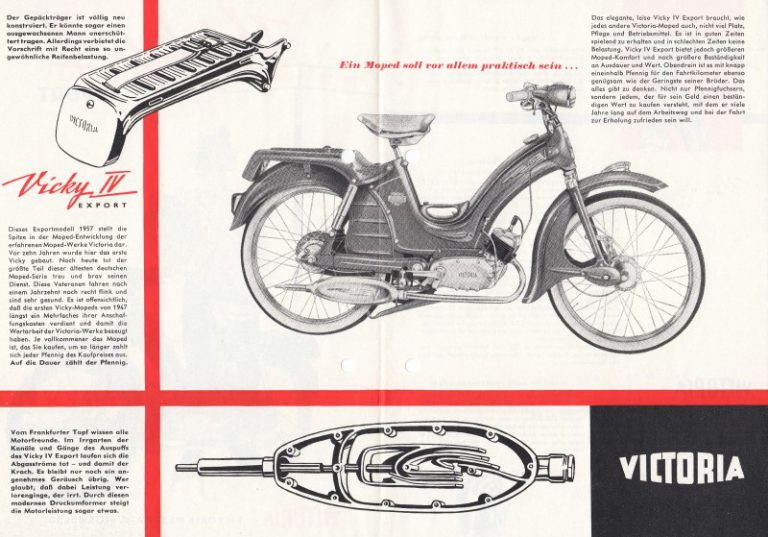 Moped – Victoria – Vicky IV ab Ende 1955… – Victoria – Fahrrad ...