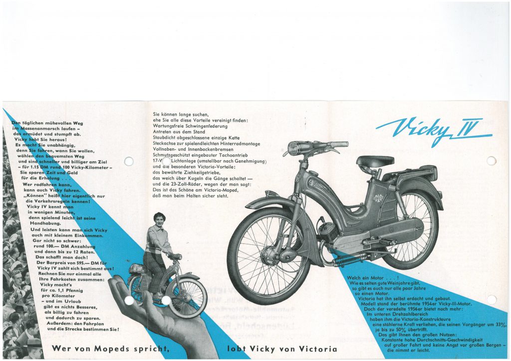 Moped – Victoria – Vicky IV ab Ende 1955… – Victoria – Fahrrad ...