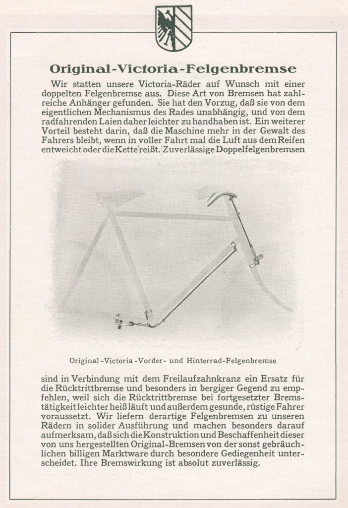 Victoria – die Räder ab 1914, Teil 7; dokumentiert im Katalog von ...